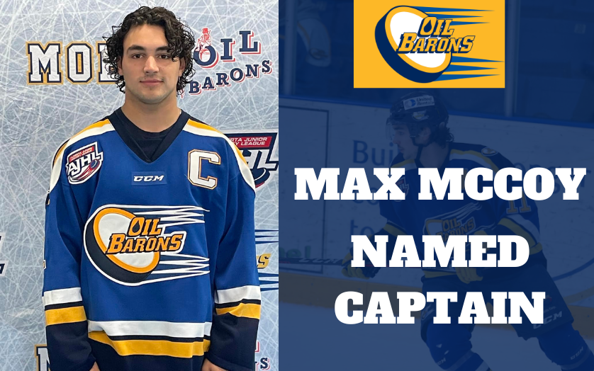 Oil Barons Name Max McCoy Captain | Fort McMurray Oil Barons