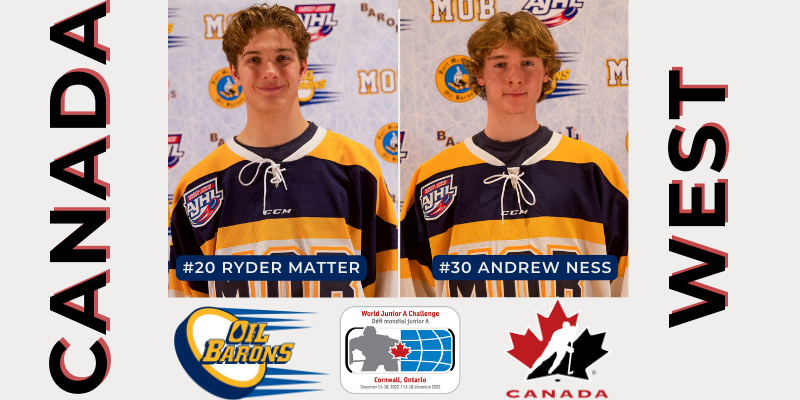 Ryder Matter, Andrew Ness Selected to Team Canada West | Fort McMurray ...