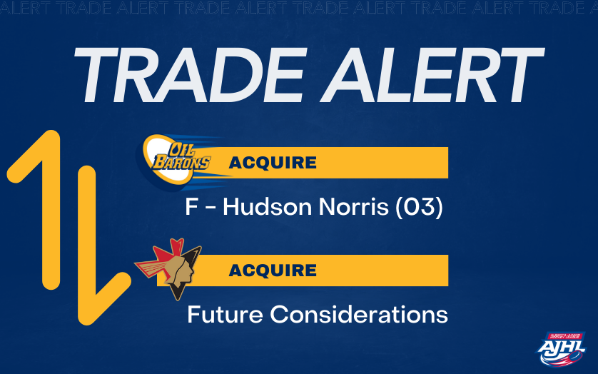 Oil Barons Acquire Hudson Norris From Pontiacs | Fort McMurray Oil Barons