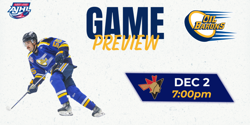 Oil Barons Game Preview (Dec 2 @ Pontiacs) | Fort McMurray Oil Barons