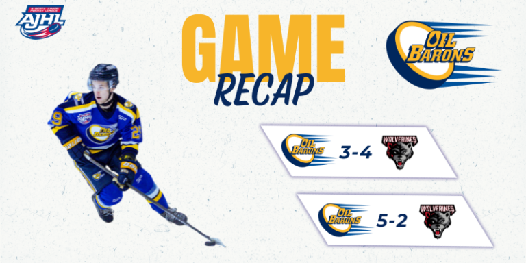 Oil Barons Game Recap (Jan 24 & 25 vs Wolverines) | Fort McMurray Oil ...